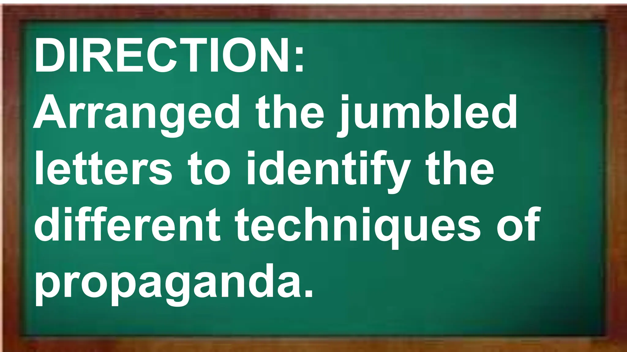 propaganda devices and technique in English 6 | PPTX