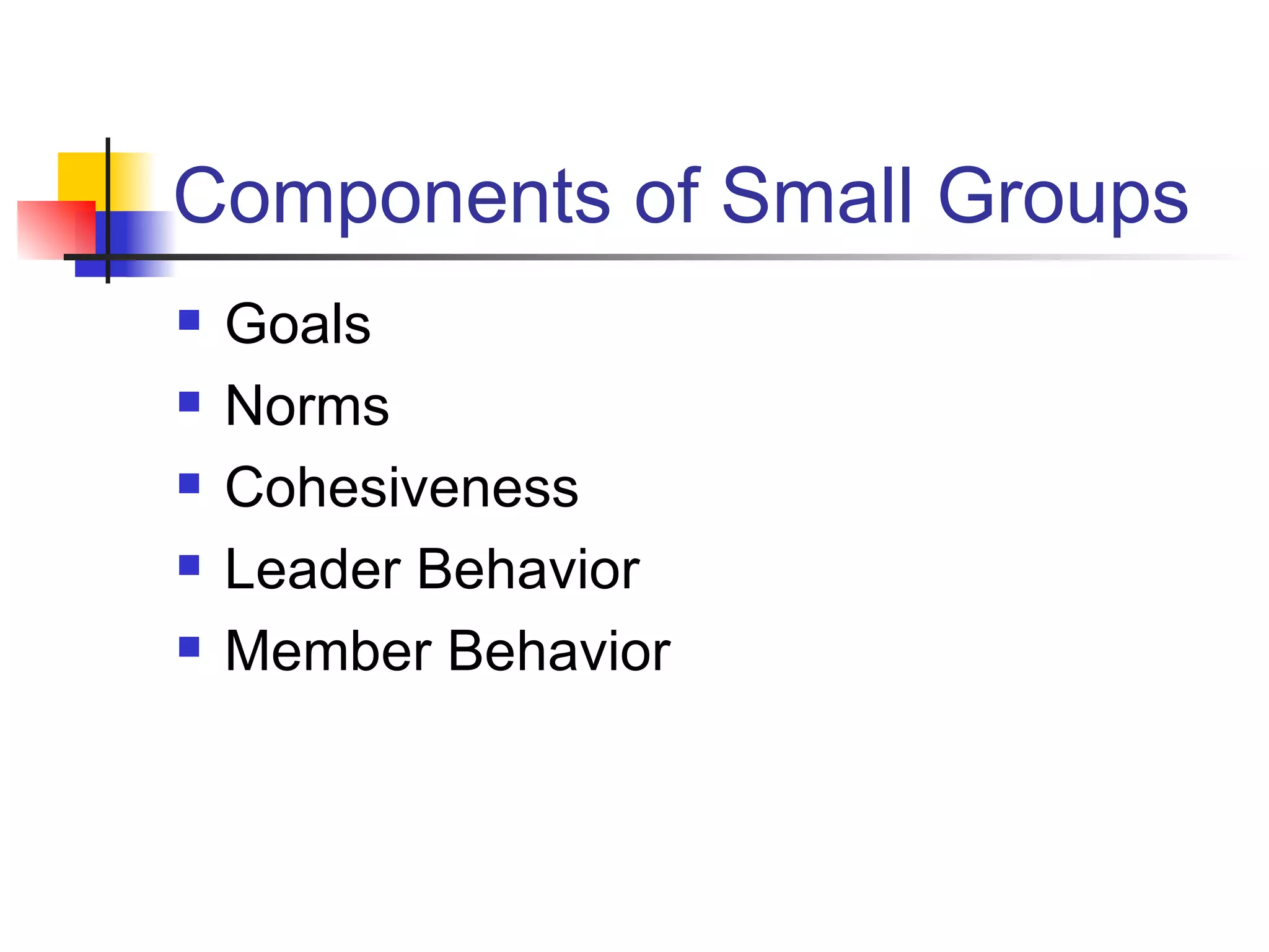 Jan 26 Small Group Communication | PPT