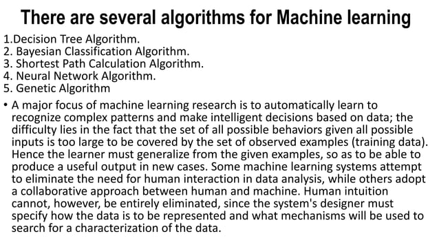 Machine learning | PPT