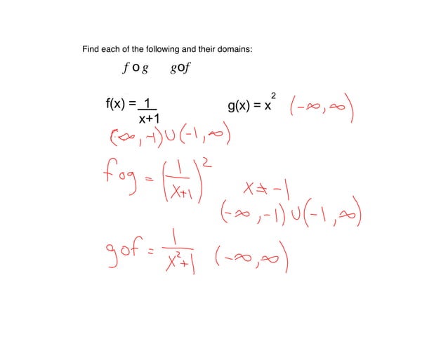 Jan 7 Composite Functions And Domain Ppt Free Download