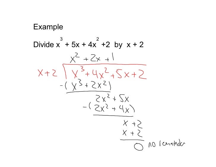 Jan. 7 Poly Long Division Review