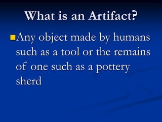 Introduction to ARchaeology | PPT