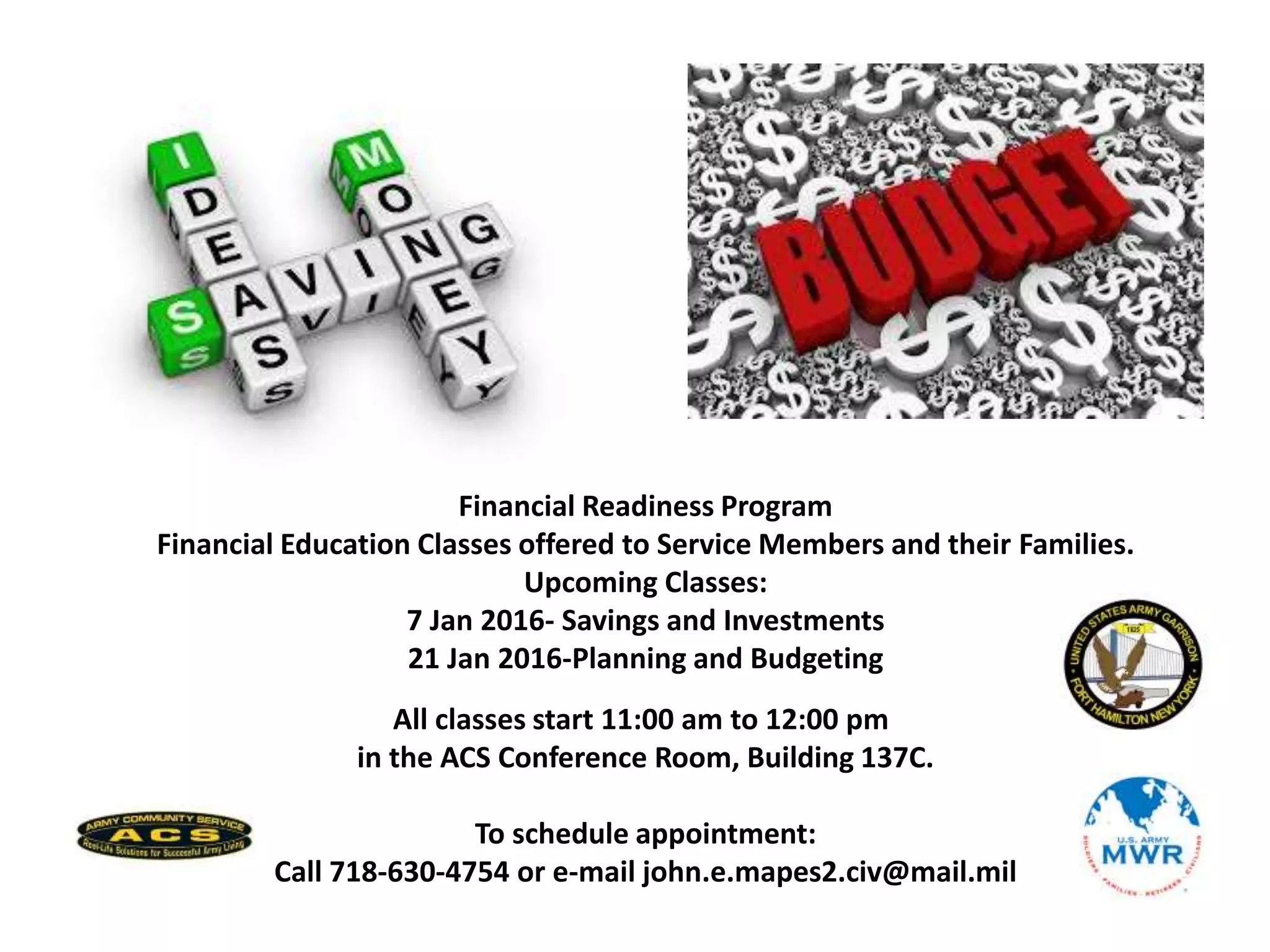 Financial Training Classes | PPTX