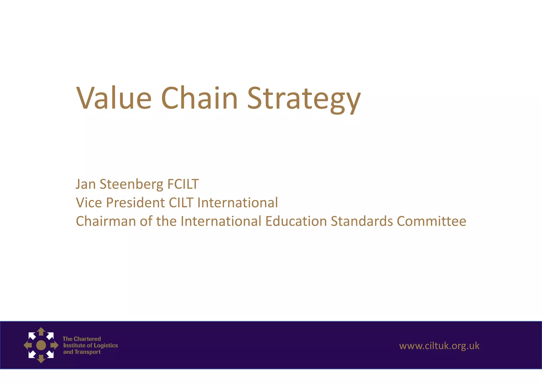 Value chain strategy 180315 | PPT