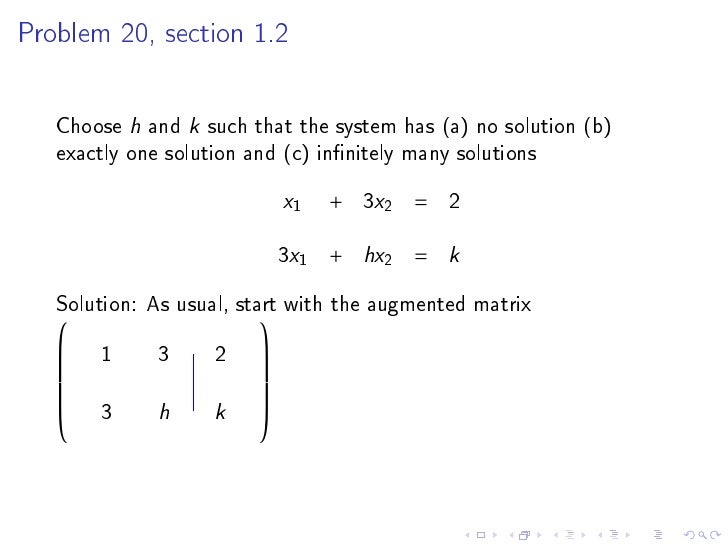 Systems of Linear Equations, RREF