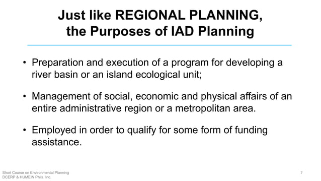 (integrated area development) | PDF