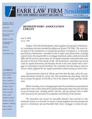 Homeowners\' Association Update | PDF