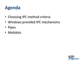 NTP Software Jan 2012 Monthly Meeting IPC Presentation | PPT