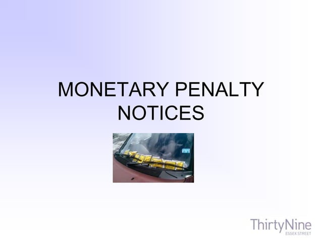 Monetary Penalty Notices | PPT