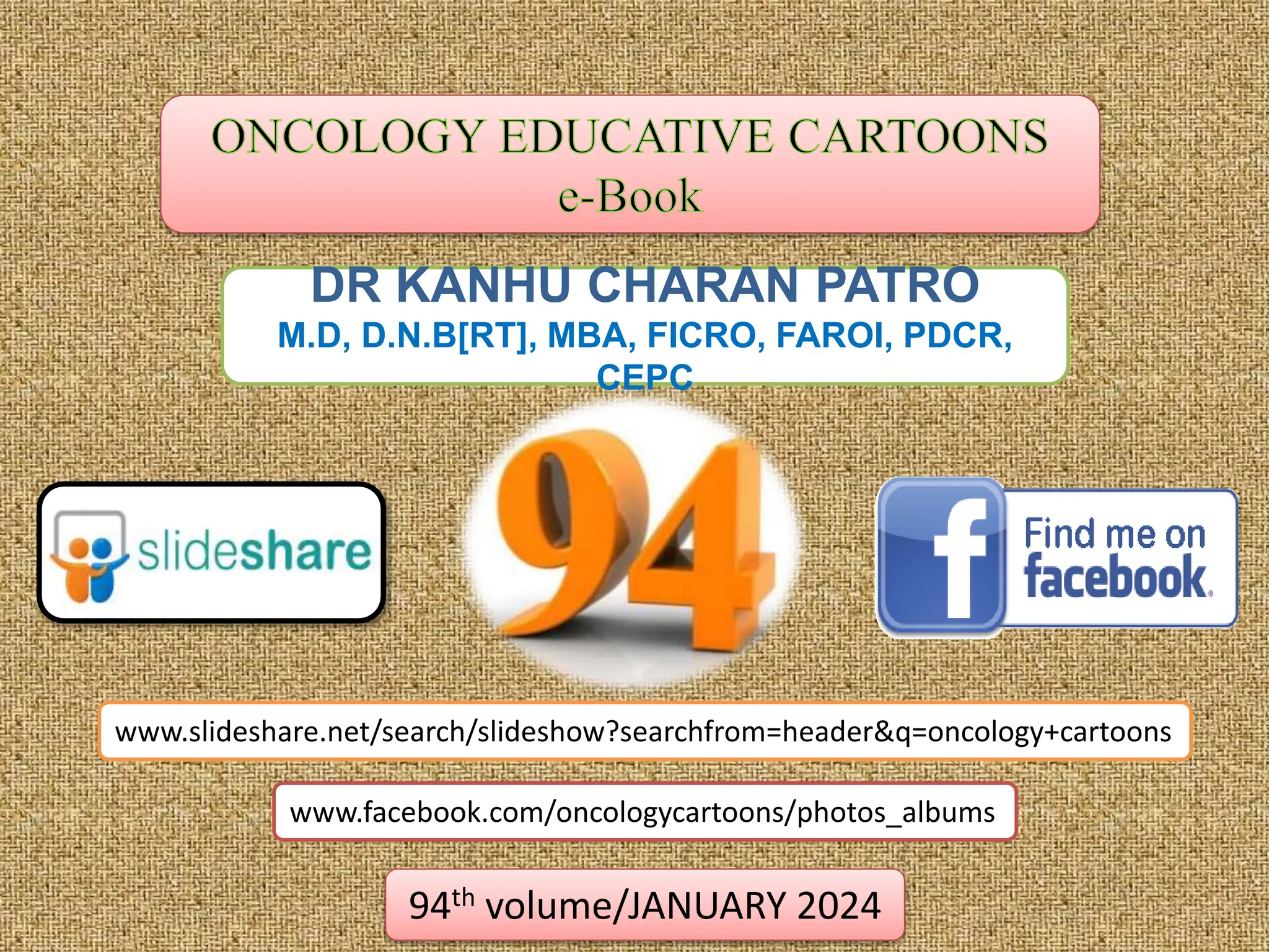 ONCOLOGY CARTOONS JANUARY 2024 BY DR KANHU CHARAN PATRO | PPTX