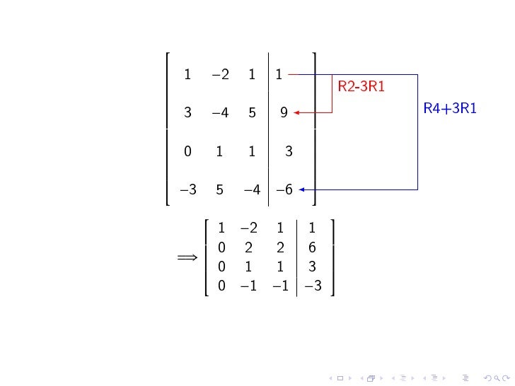 Linear Transformations, Matrix Algebra