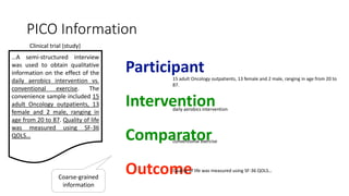Weakly supervised PICO information extraction using Snorkel | PPTX