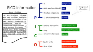 Weakly supervised PICO information extraction using Snorkel | PPTX