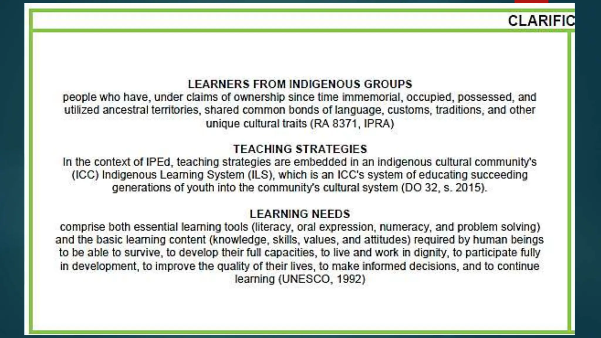 Observable Objectives/Indicators 2023-2024.pptx