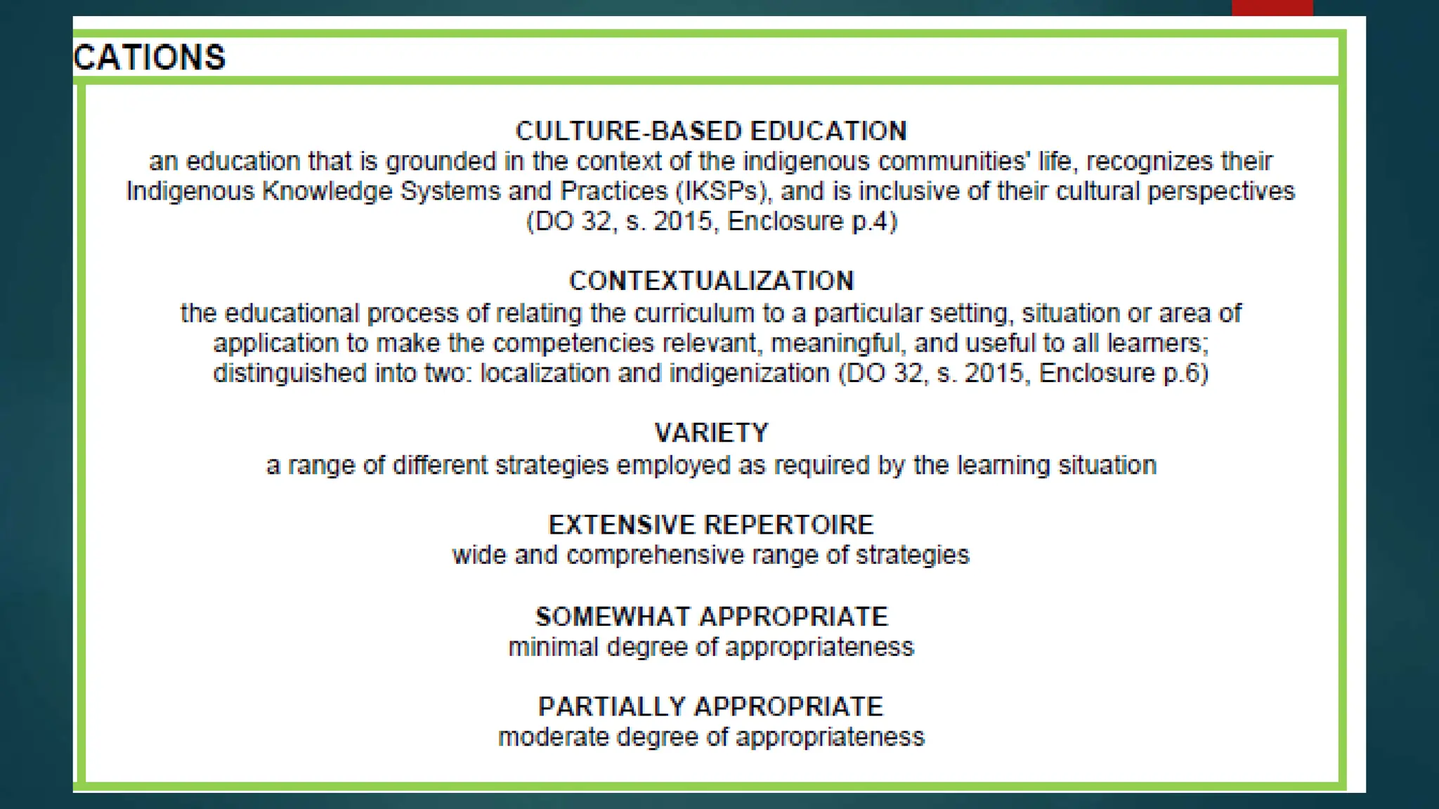 Observable Objectives/Indicators 2023-2024.pptx