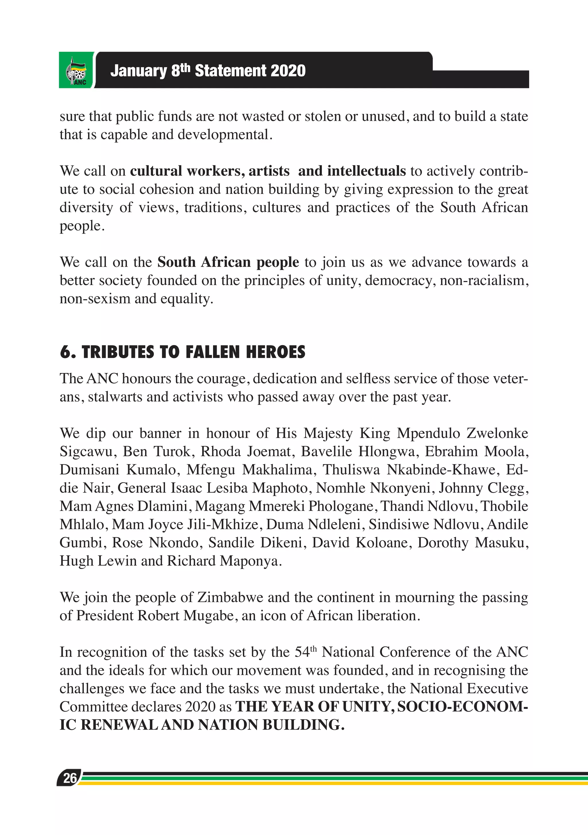 Jan 8th statement 2020 final | PDF | Politics