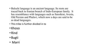 baloch culture..... | PPTX
