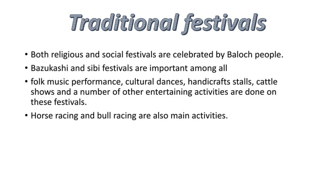 baloch culture..... | PPTX | Islam | Religion & Spirituality