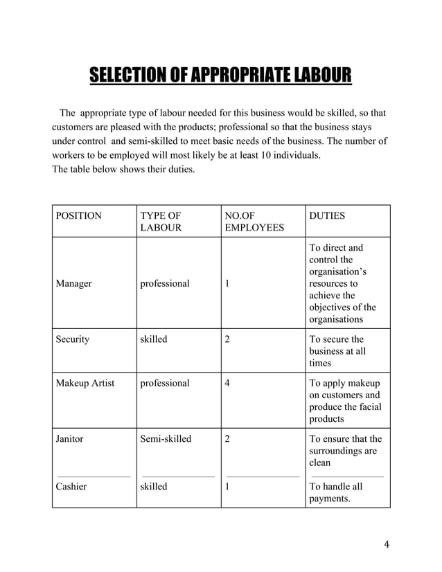 POB SBA/Janade fletcher business idea | PDF