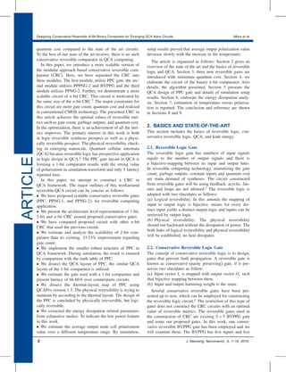 Designing Conservative Reversible N-Bit Binary Comparator for Emerging ...