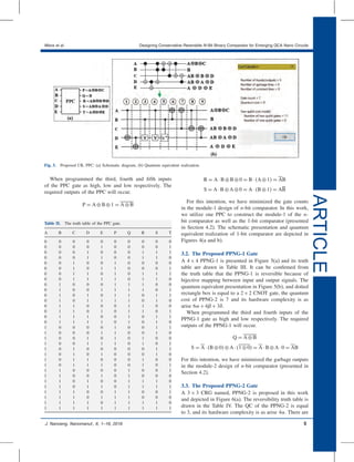 Designing Conservative Reversible N-Bit Binary Comparator for Emerging ...