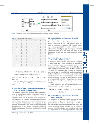 Designing Conservative Reversible N-Bit Binary Comparator for Emerging Quantum-Dot Cellular ...