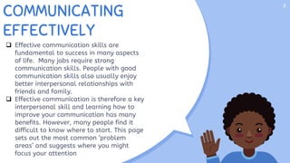 Effective communication or Communicating Effectively. | PPTX
