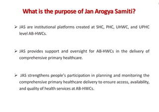 Jan Arogya Samiti Introduction. under NHMpptx | PPTX