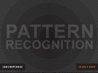 Jan Chipchase Pattern Recognition | PPT