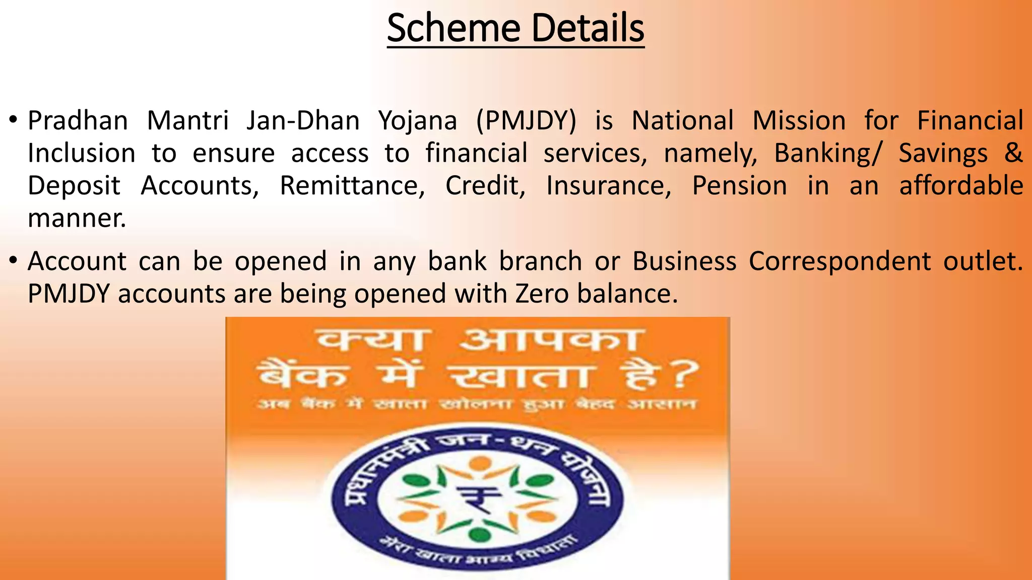 Pradhan Mantri Jandhan Yojna | PPTX