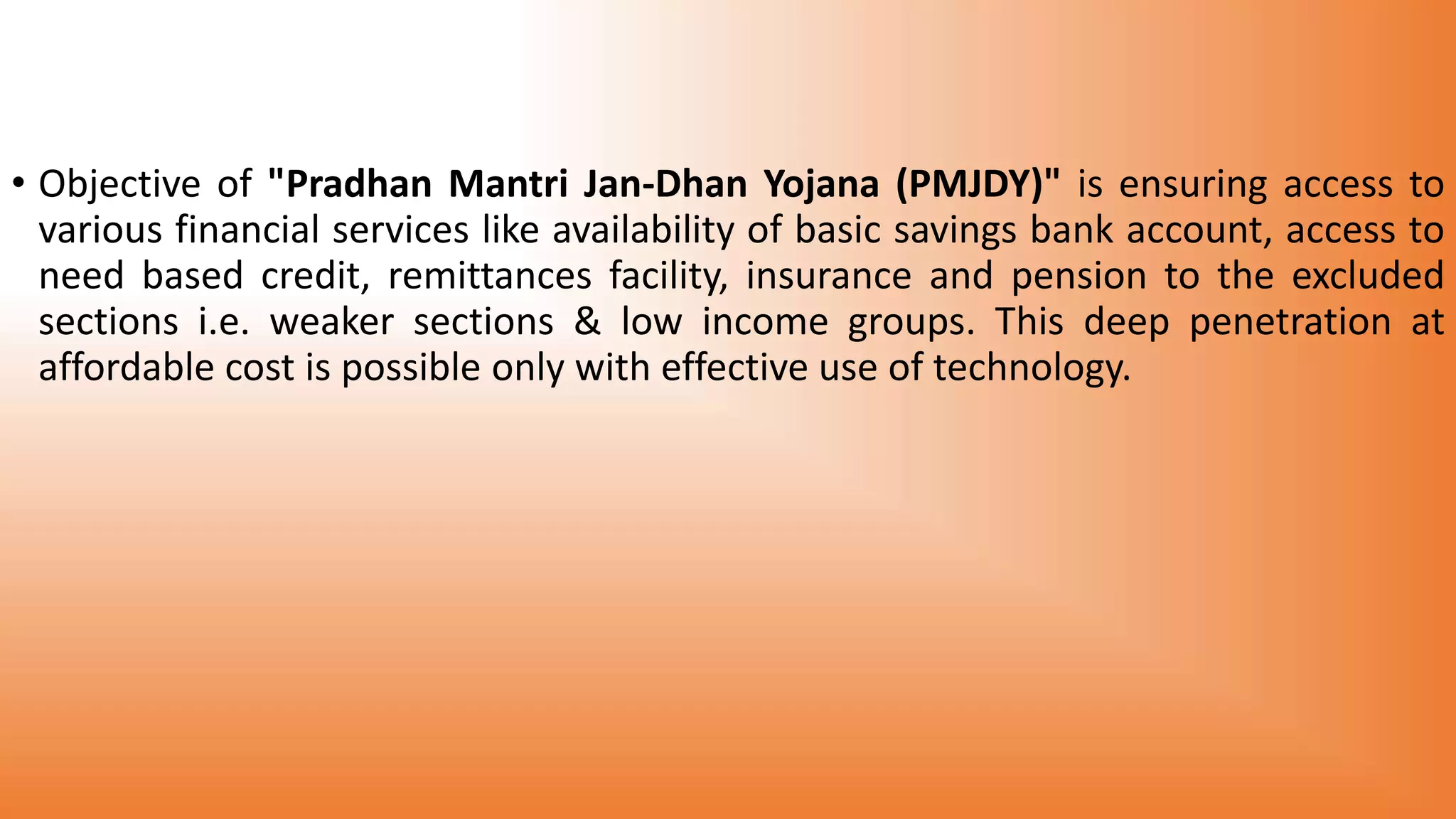 Pradhan Mantri Jandhan Yojna | PPTX