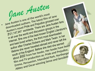 jane-austen.The novel is set in rural England during the Regency era ...