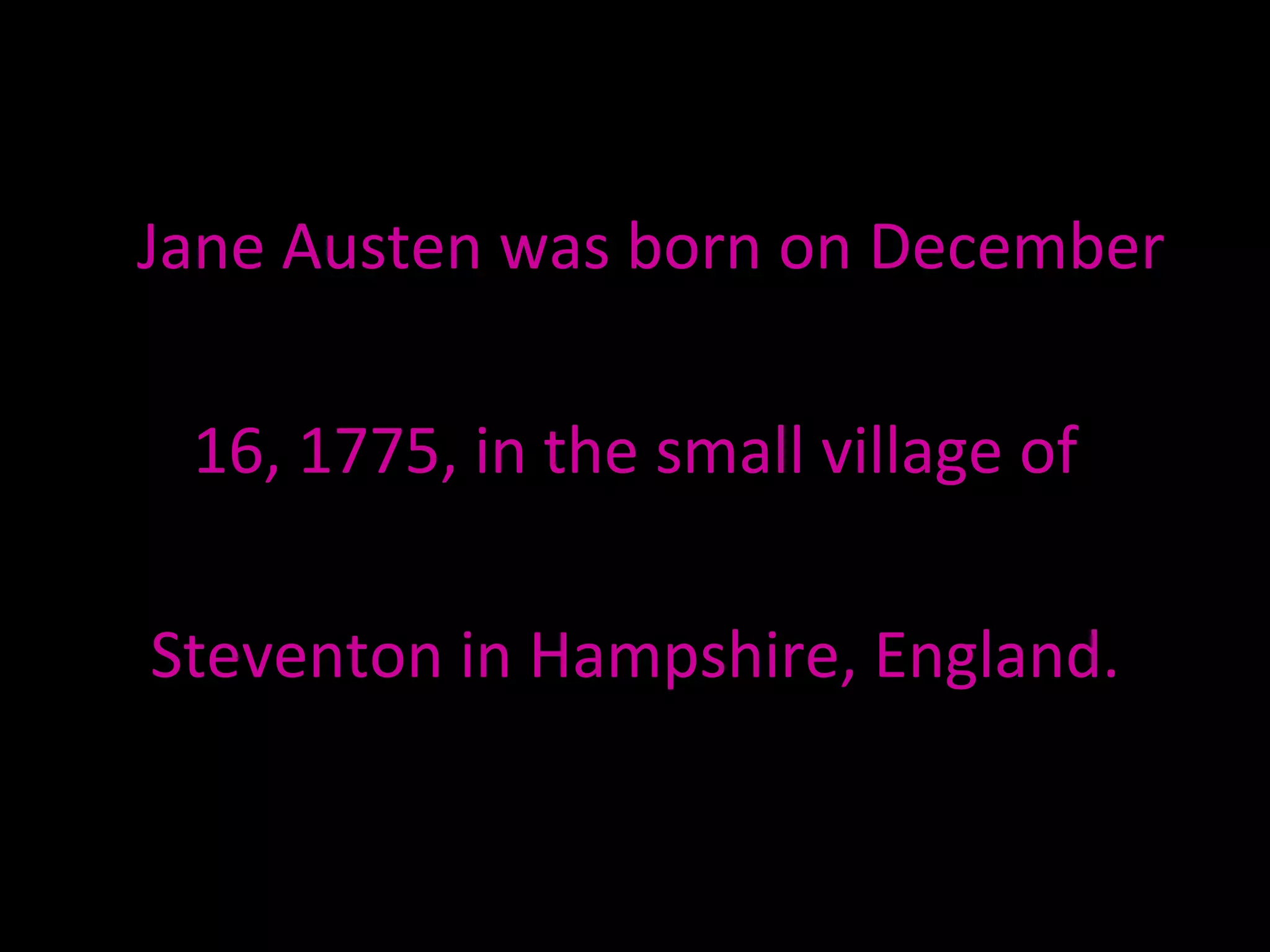 Jane Austen’S Biography | PPT | Biographies | Genres