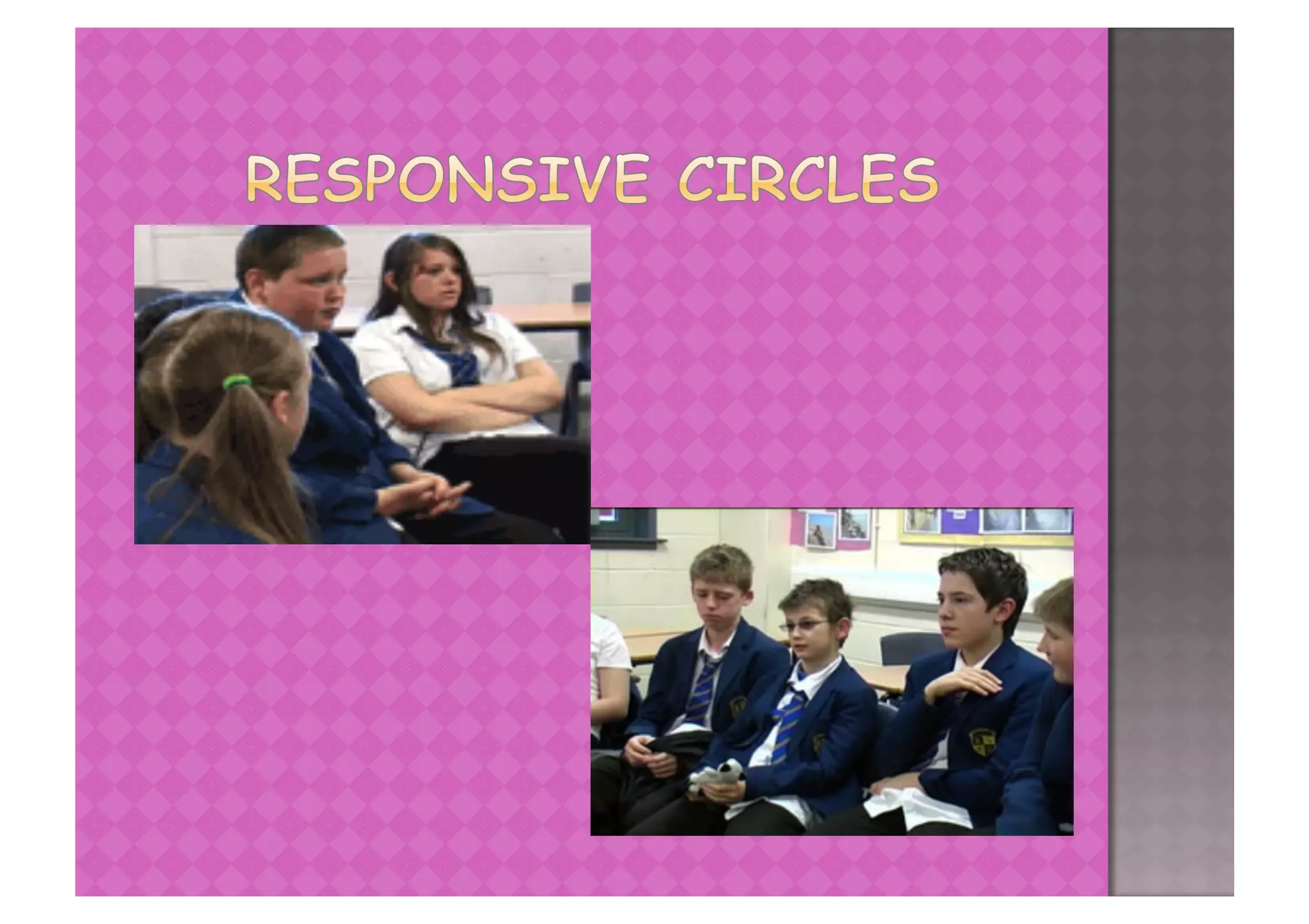 The use of circles in secondary schools. | PPT