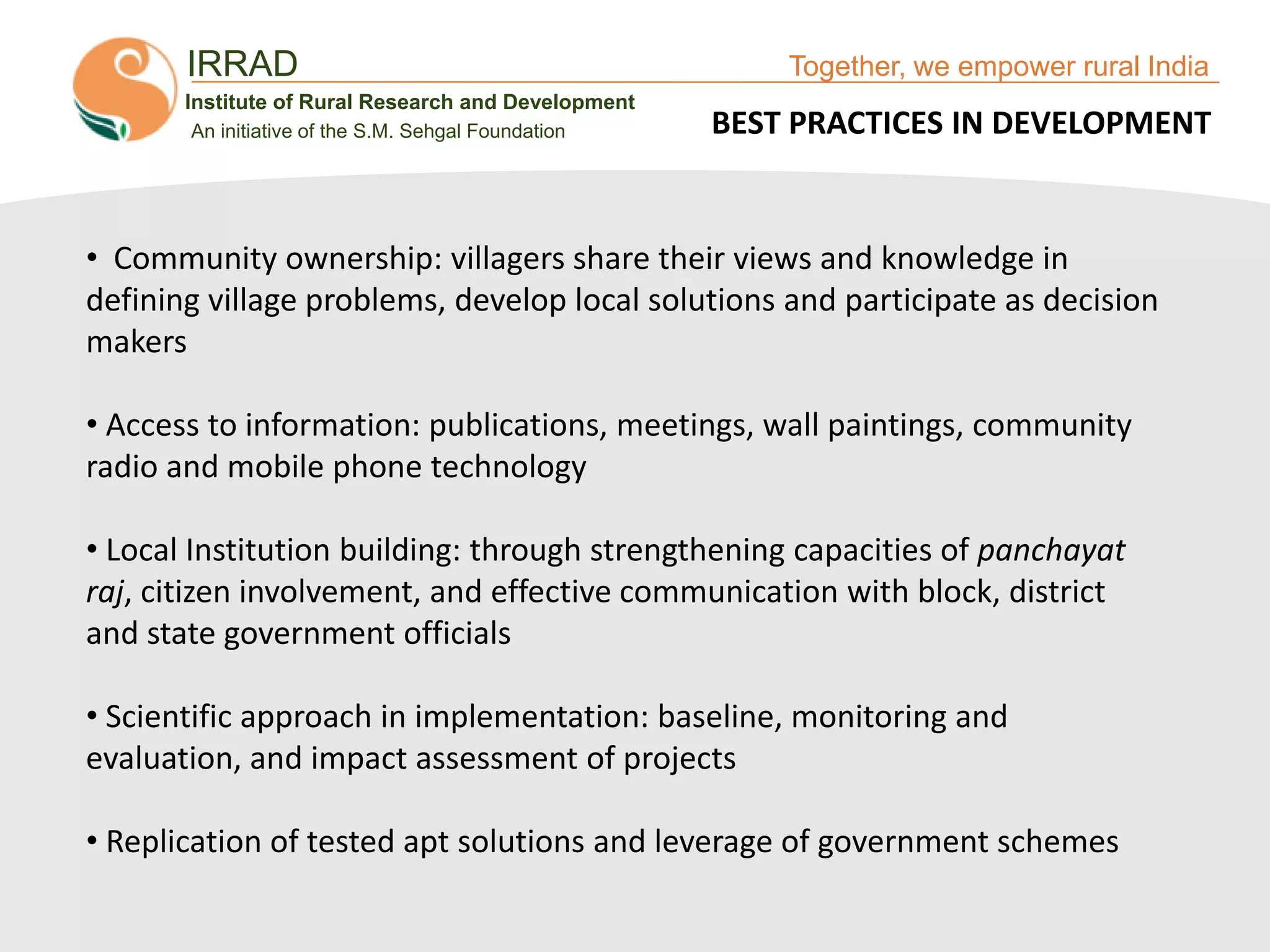 Jane Schukoske, IRRAD | PPTX