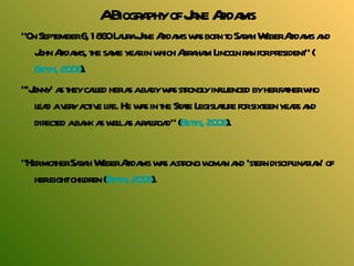 Jane addams | PPT