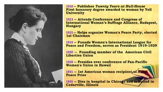 Jane Addams Multicultural Education | PPT