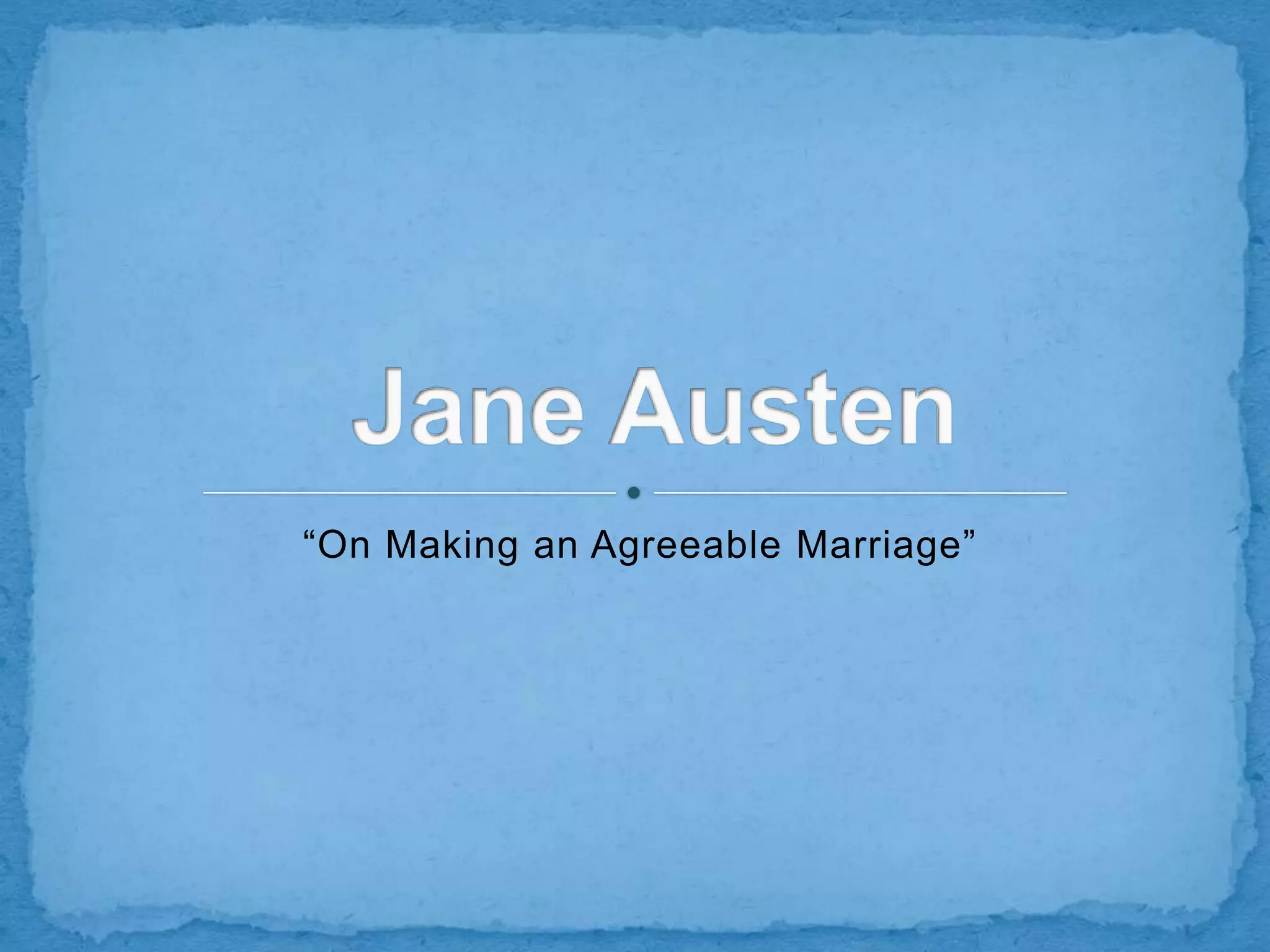 Jane austen | PPT