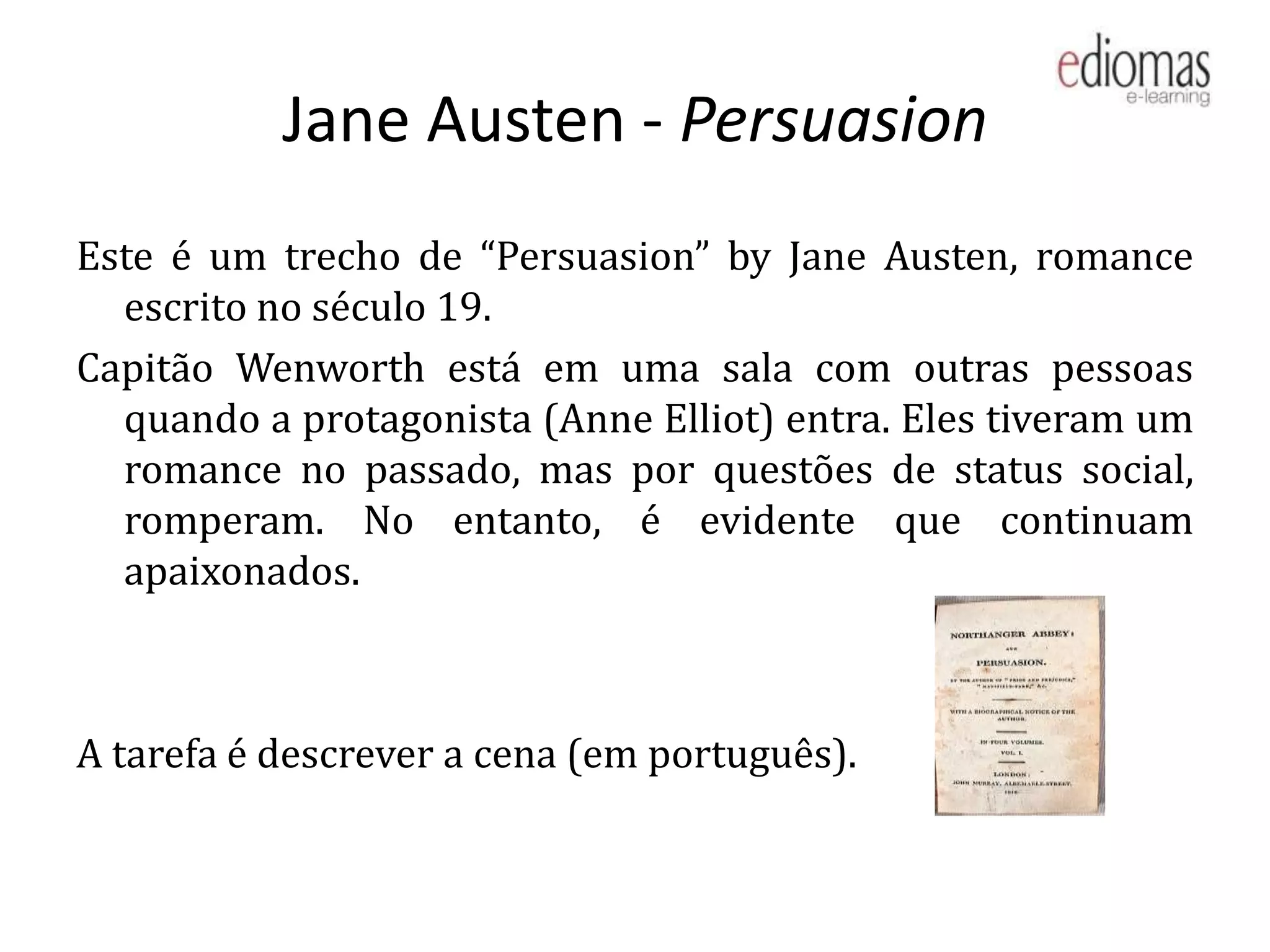 Jane austen persuasion | PPTX | Books and Literature