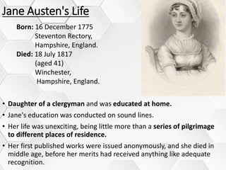 Jane Austen and the Feminist Tradition of Writing | PPT