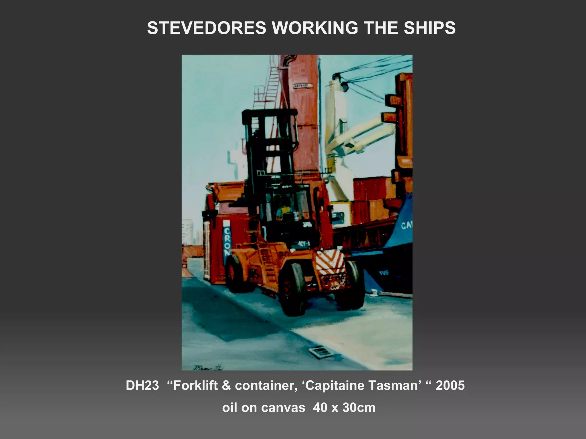 Art by Jane Bennett -Paintings from The Hungry Mile & Barangaroo | PPT