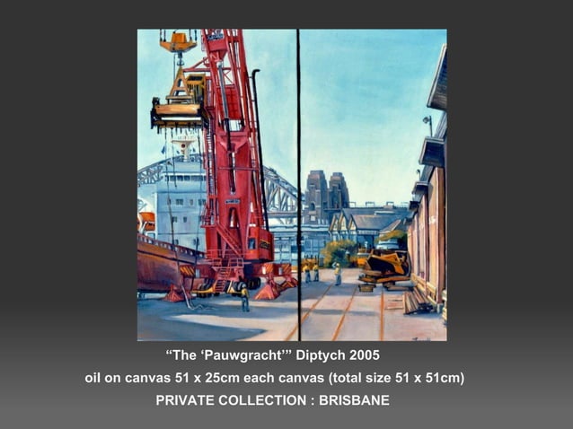 Art by Jane Bennett -Paintings from The Hungry Mile & Barangaroo | PPT
