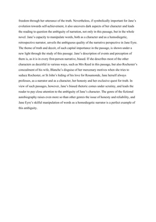 Jane Eyre Commentaire Ej | DOC