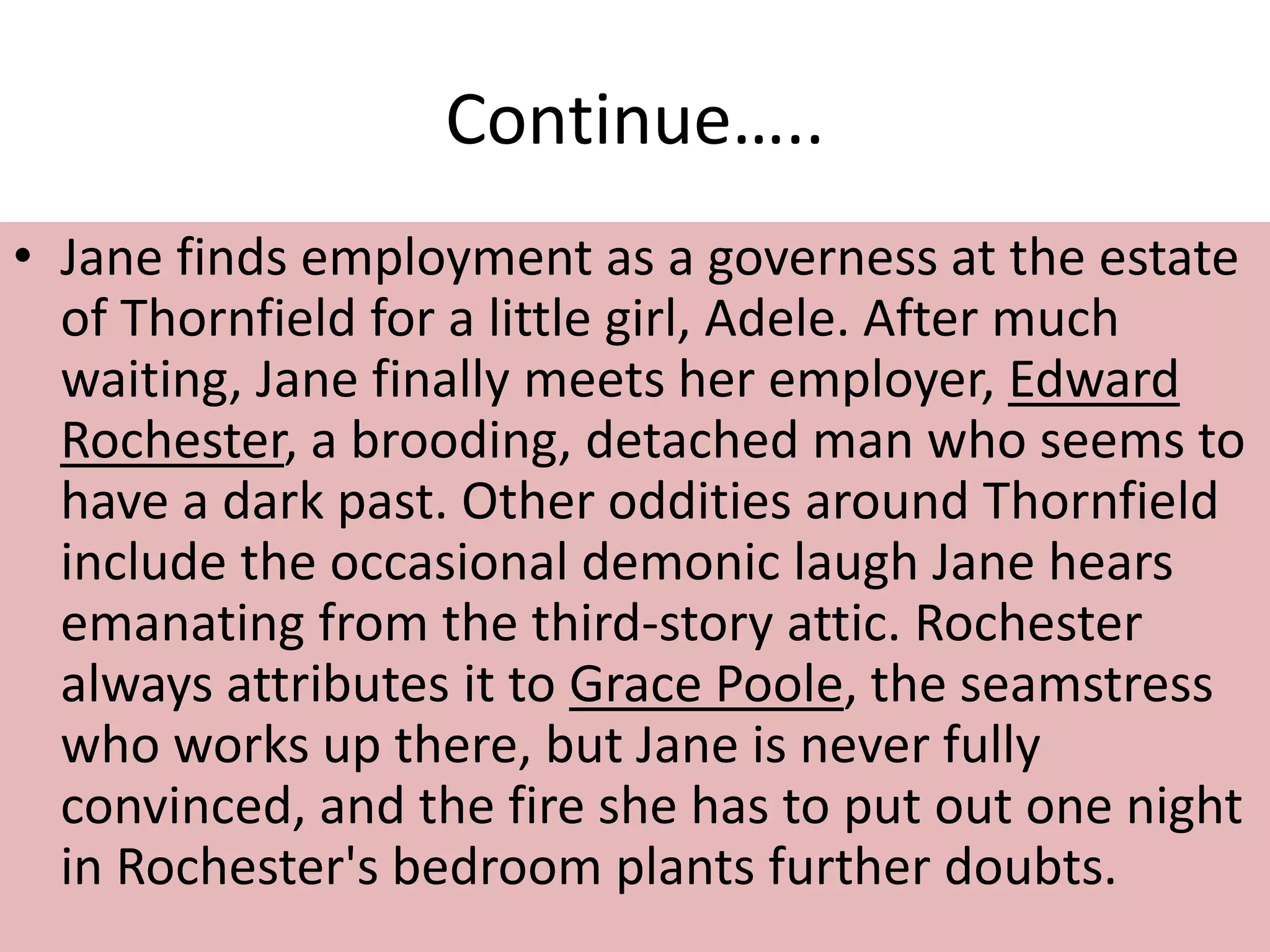 Jane eyre presentation | PPTX