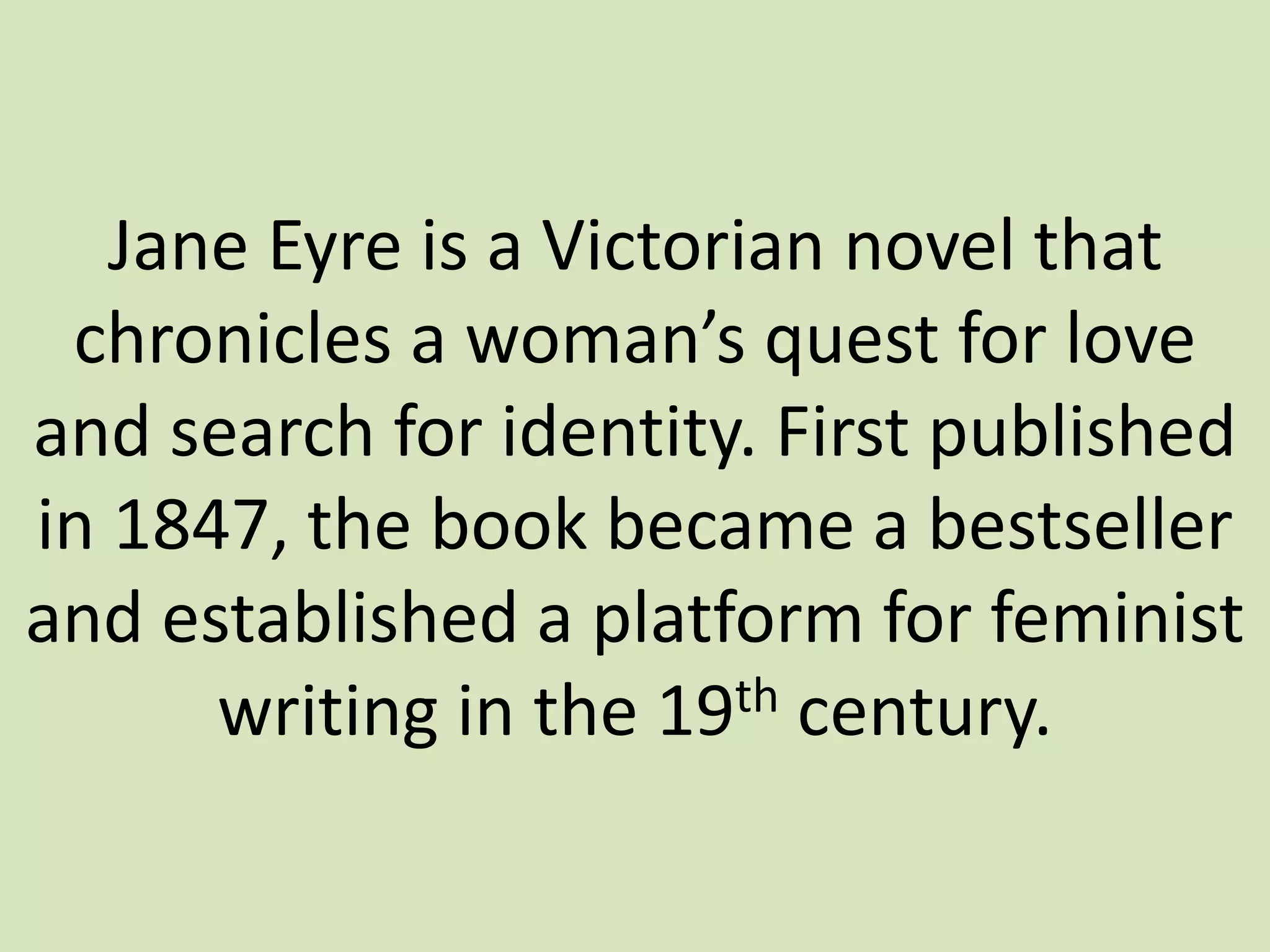 Jane eyre presentation | PPTX