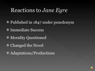 Exploration of the Gothic in Jane Eyre | PPT