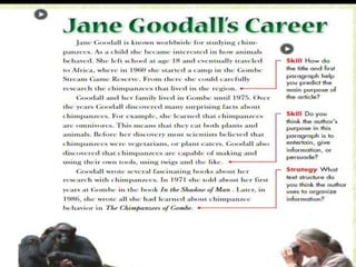 Jane Goodall, The Chimpanzees I Love | PPTX