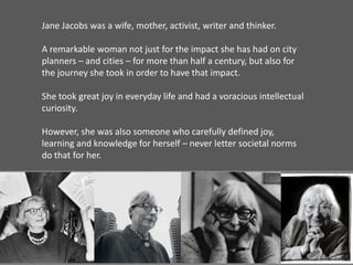 Jane Jacobs by Lindsey Mathews Padrino | PPTX