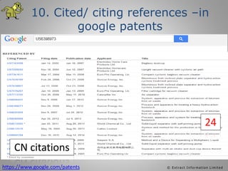 ICIC 2014 Patent Citation Analysis: Tools and Techniques | PDF