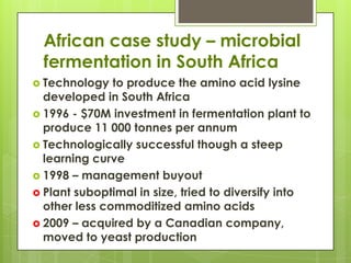 The prospects for an African bio-economy | PPTX